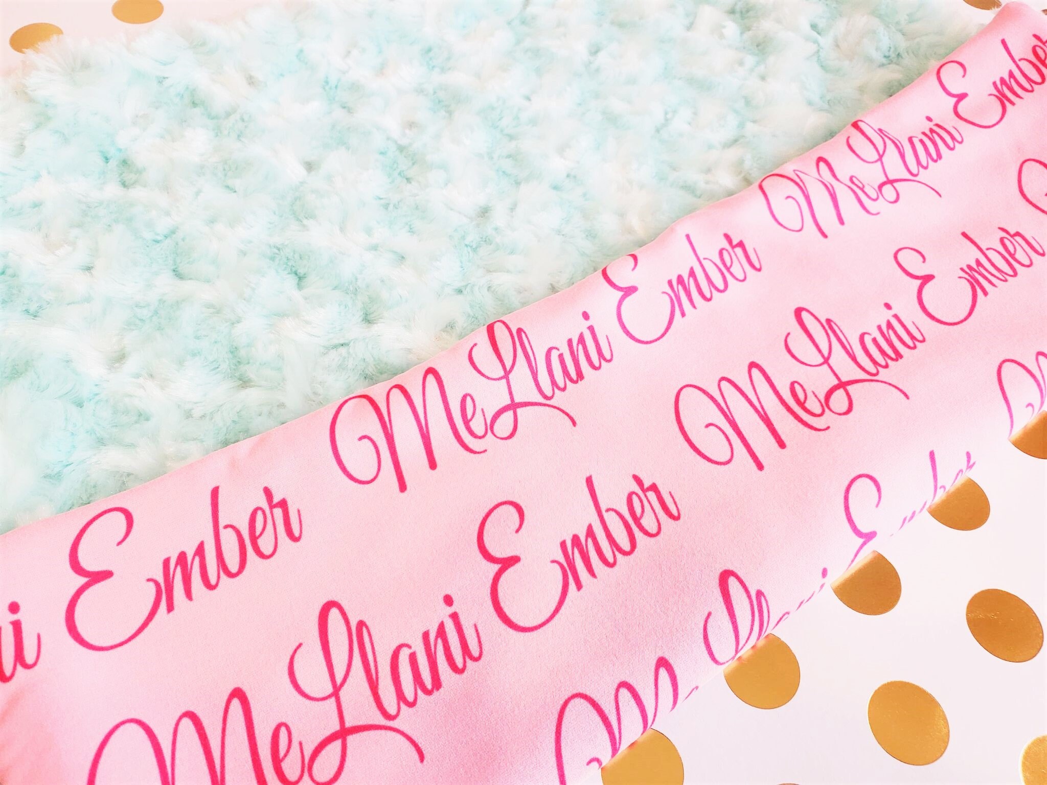 Lovey Name Blanket. Newborn Gift Set, Matching Headband and Lovey ...