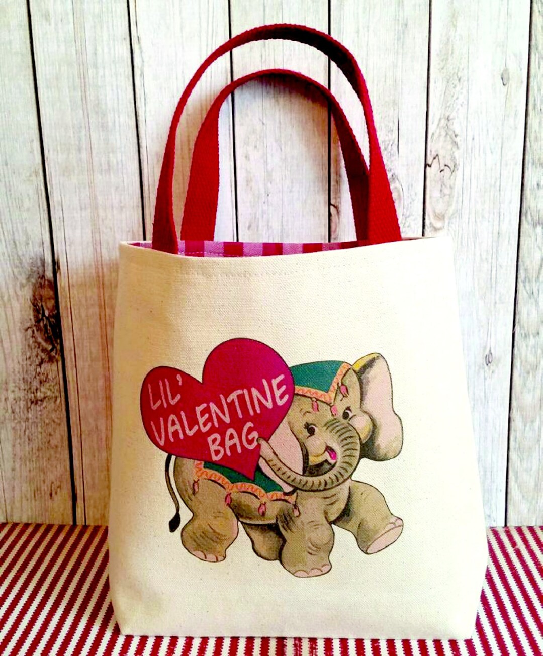 Valentine Tote Bag,valentine Box, Valentines Day Party, Vintage ...