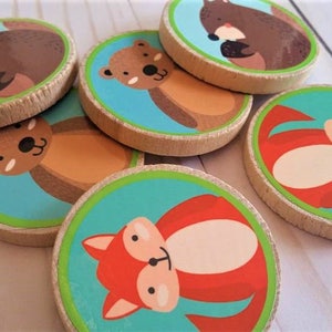Memory Match Game - Forest Animal Game - Educational Toy - Montessori ...