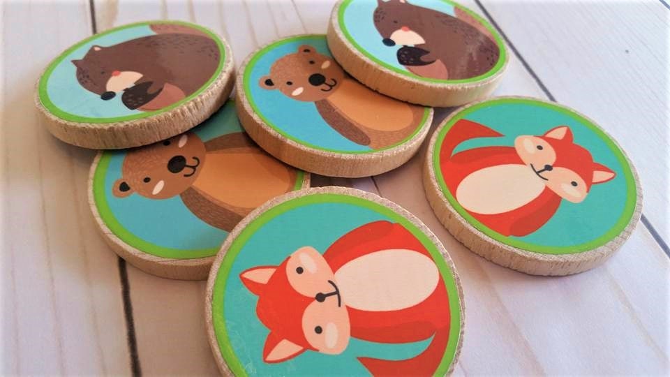 Memory Match Game - Forest Animal Game - Educational Toy - Montessori ...