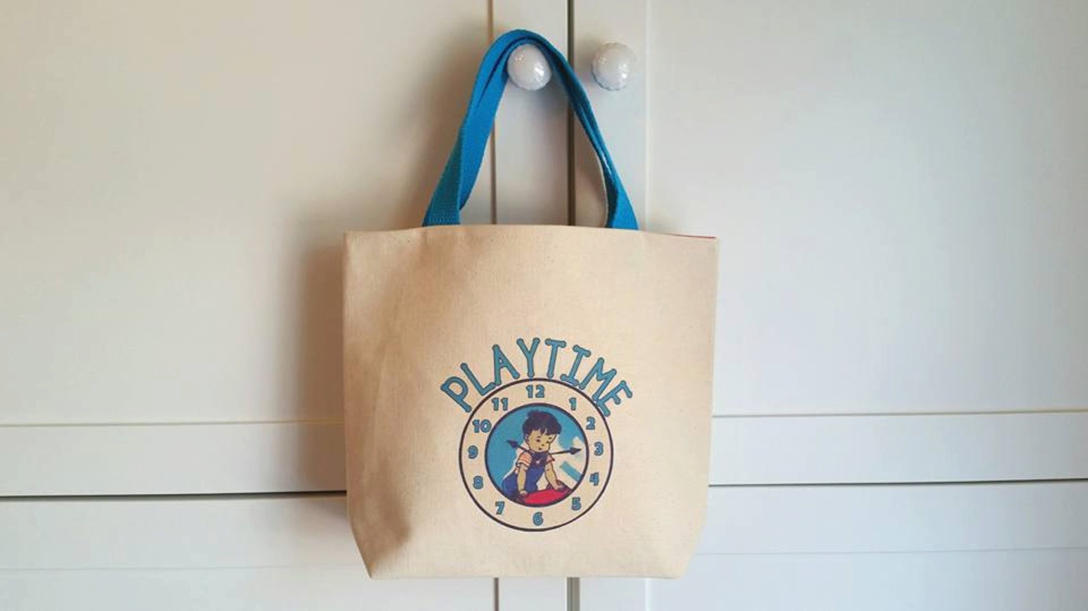 Playtime Totegirls Toy Toteboys Birthday Gift Bagclock - Etsy