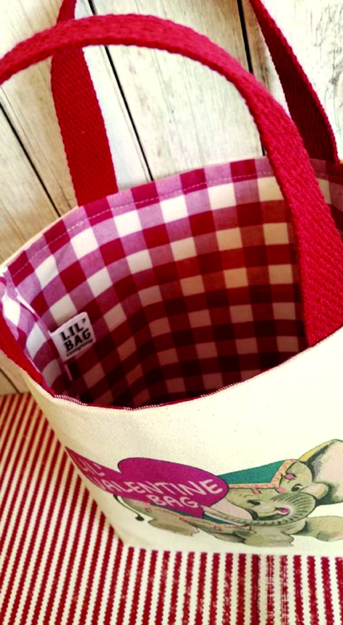Valentine Tote Bag,valentine Box, Valentines Day Party, Vintage ...
