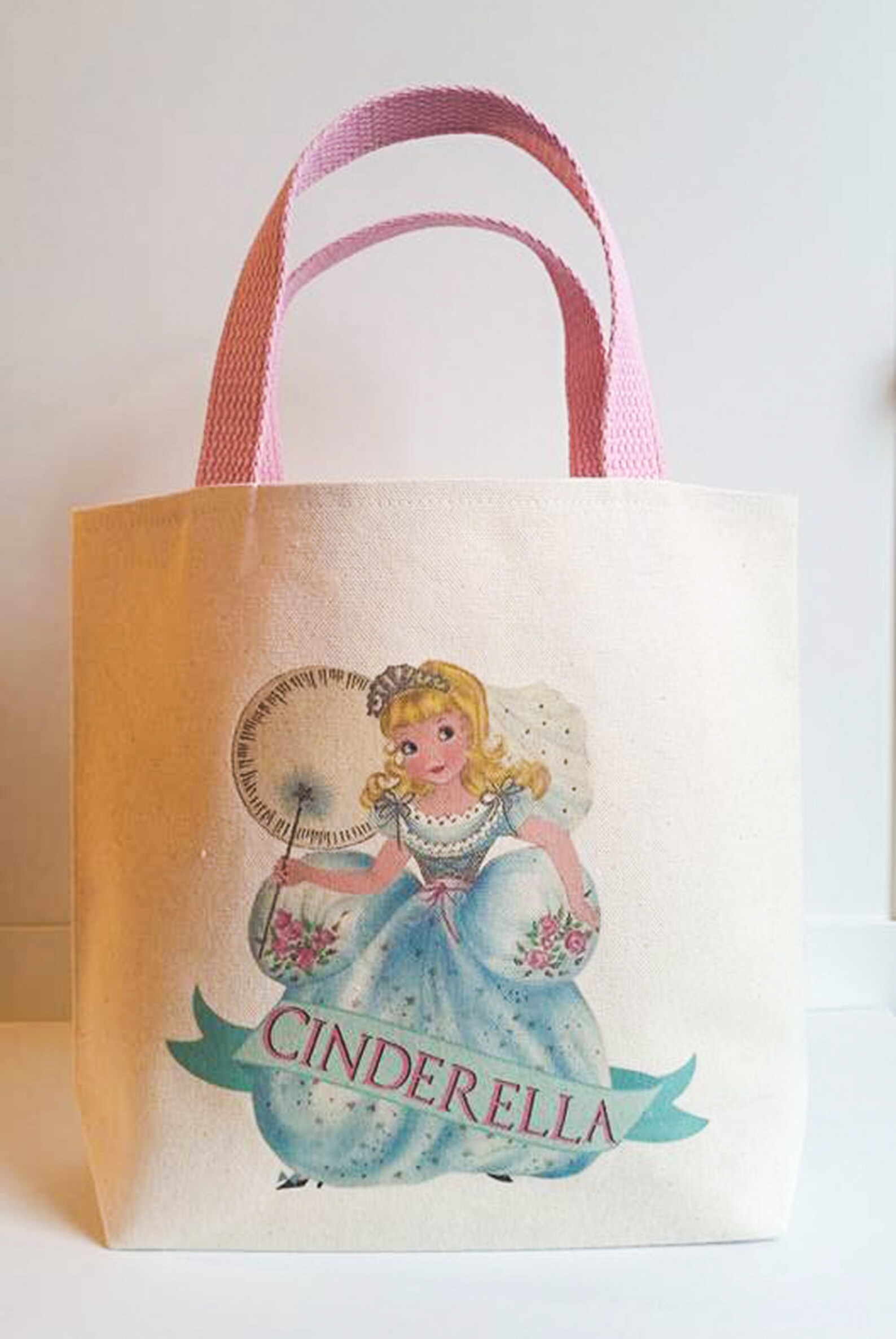 Cinderella tote Fairy-tale tote bag Girls tote Vintage | Etsy