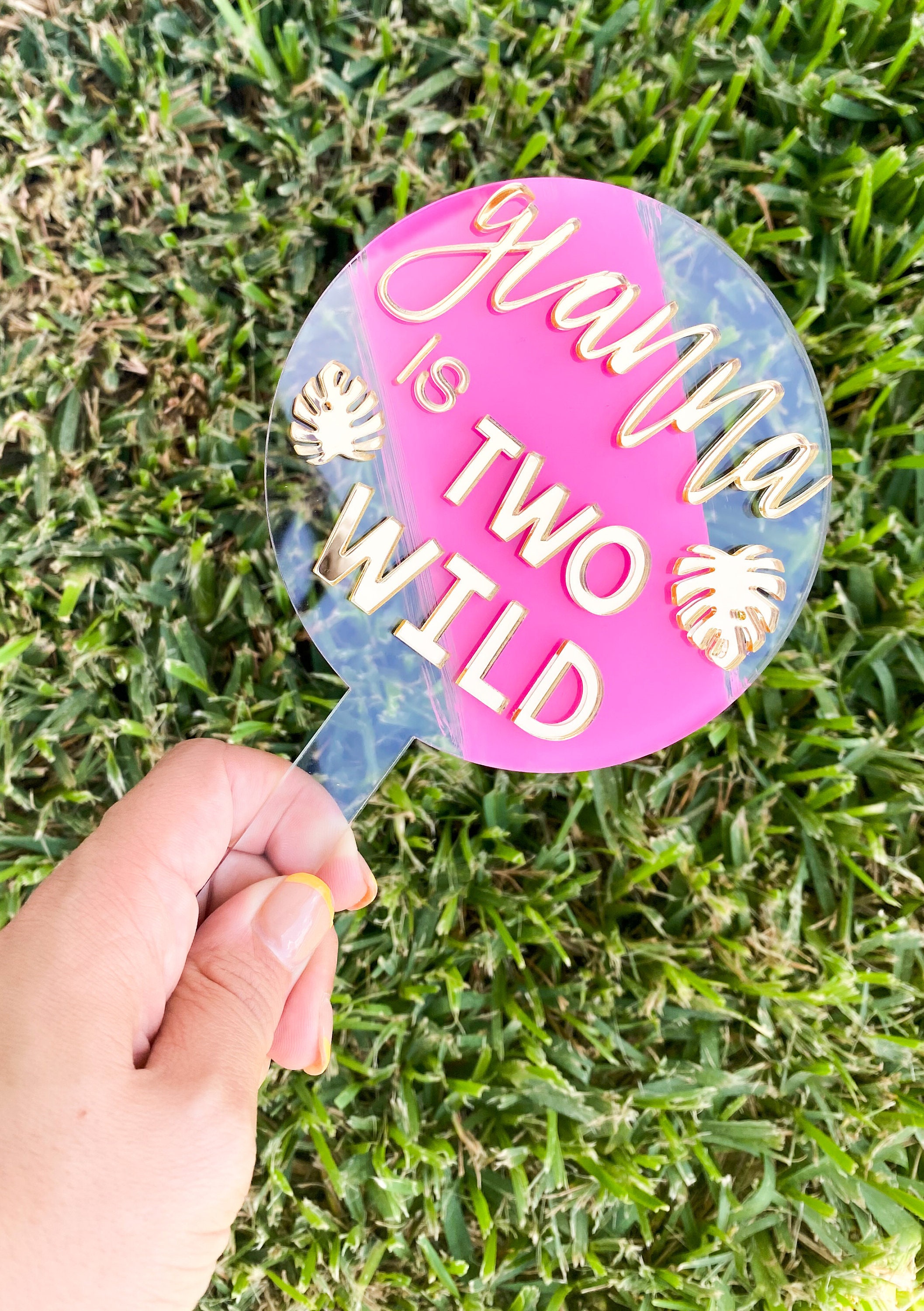 TWO Wild | Wild ONE | Personalized Cake Topper | Birthday - Etsy