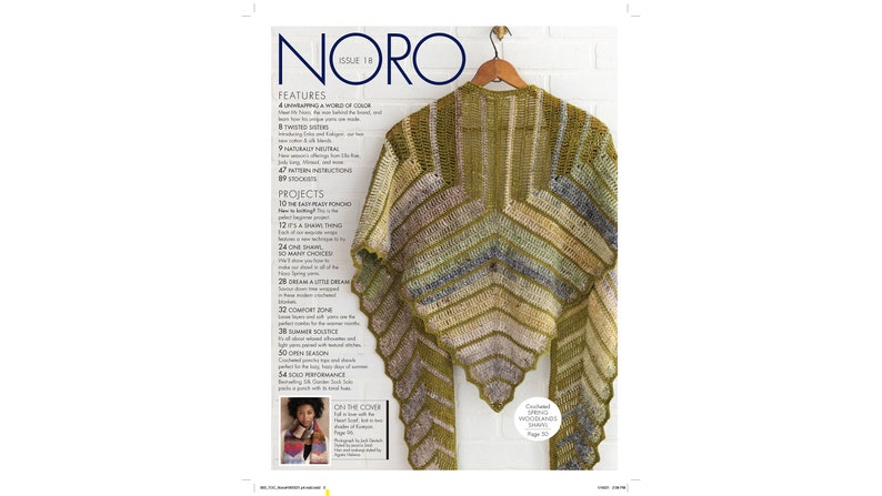 Noro Knitting Magazine Spring/summer 2021 Issue 18 - Etsy