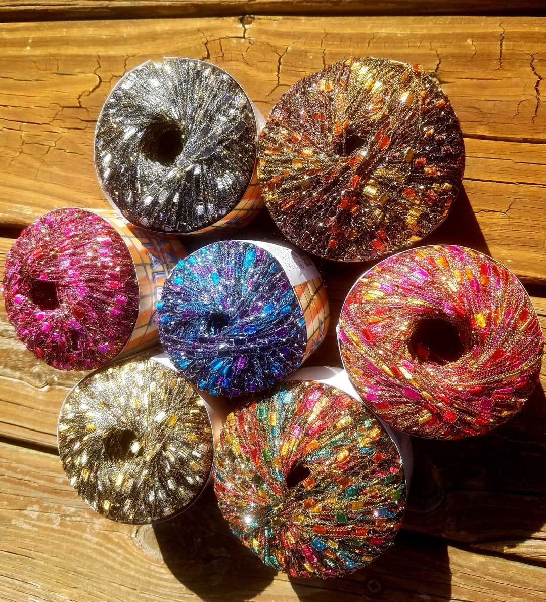 Novelty Dazzle Metallic Ribbon, Ladder Yarn, Listing 8 of 8 - Etsy