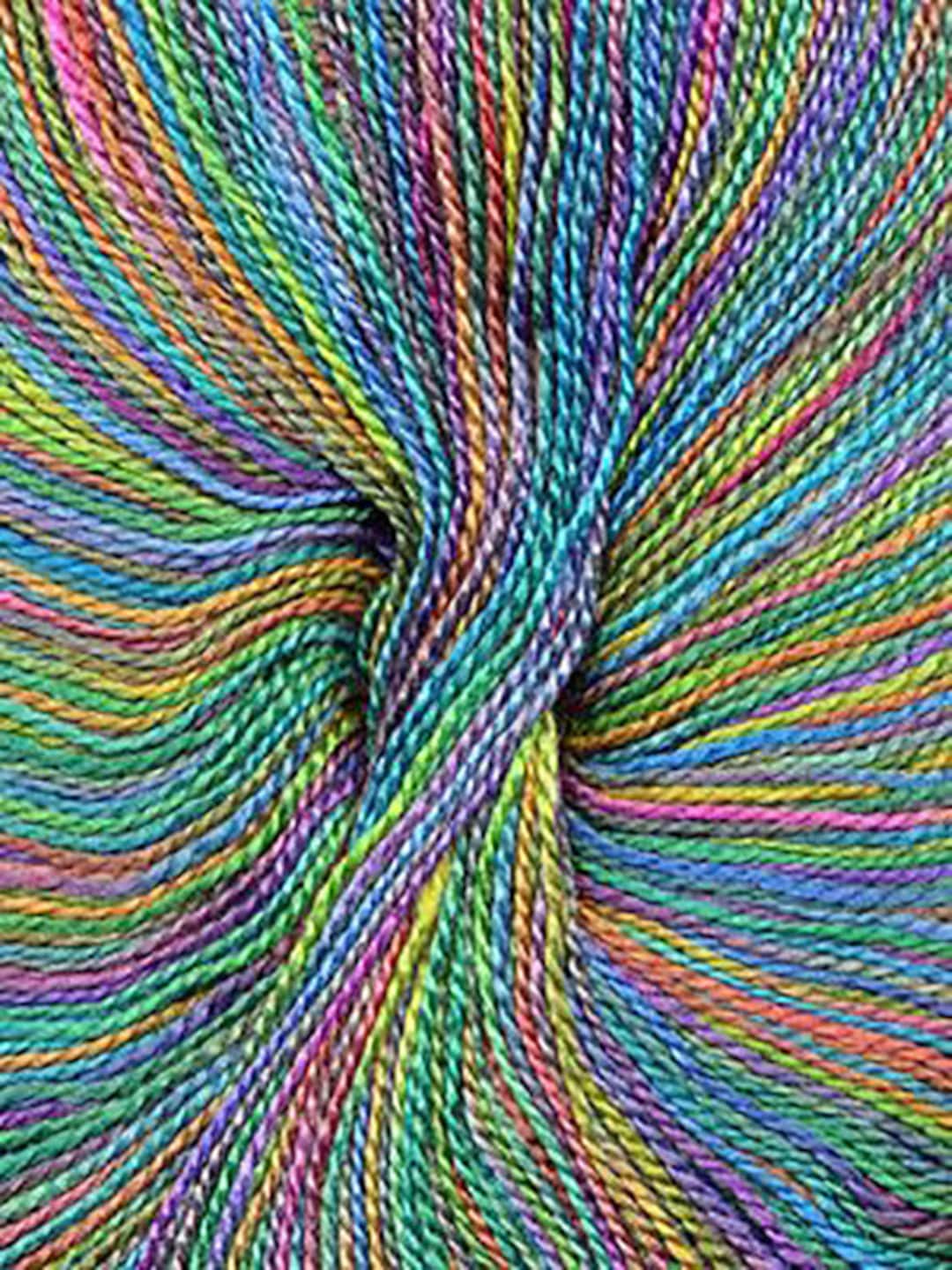 Jupiter Moon Farm Findley Dappled Gradient Wool Silk Lace Fingerling ...