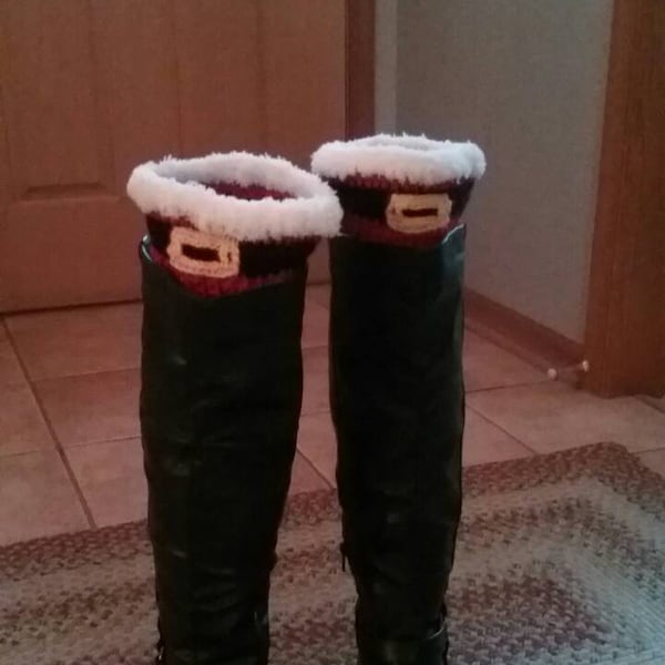 Santa Boot Cuffs - Etsy