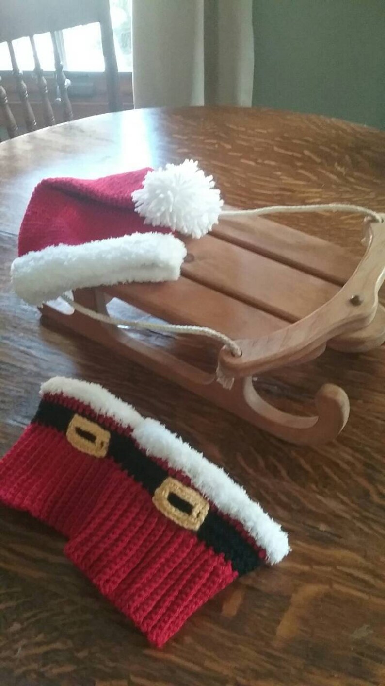Santa Boot Cuffs Crochet Christmas Boot Cuffs Holiday Boot - Etsy