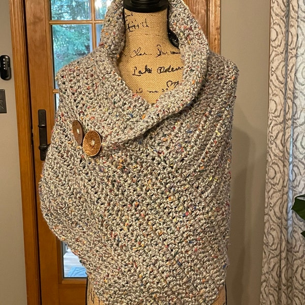 Crochet Button Wrap - Etsy