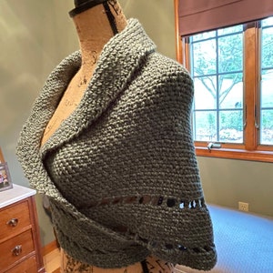 Claire Inspired Highlands Sontag Shawl, Outlander Katniss Style Wrap ...