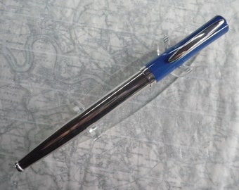 Blue and Silver Pen - Etsy