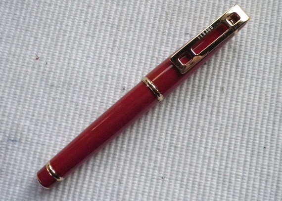 Feraud Fountain Pen Red Laquer Medium Nib - Etsy