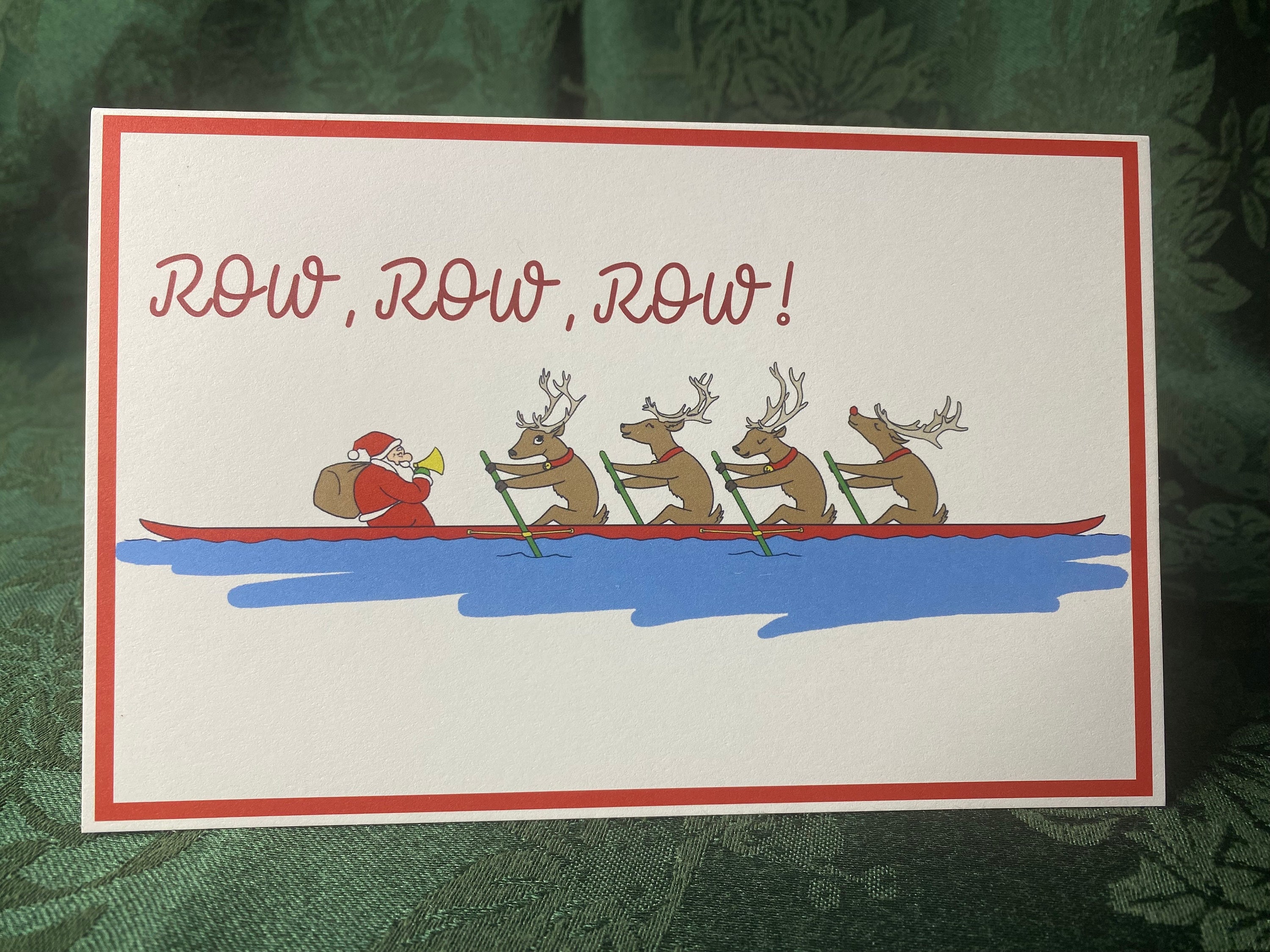Multi Pack of 10 Rowing Christmas Cards - Etsy