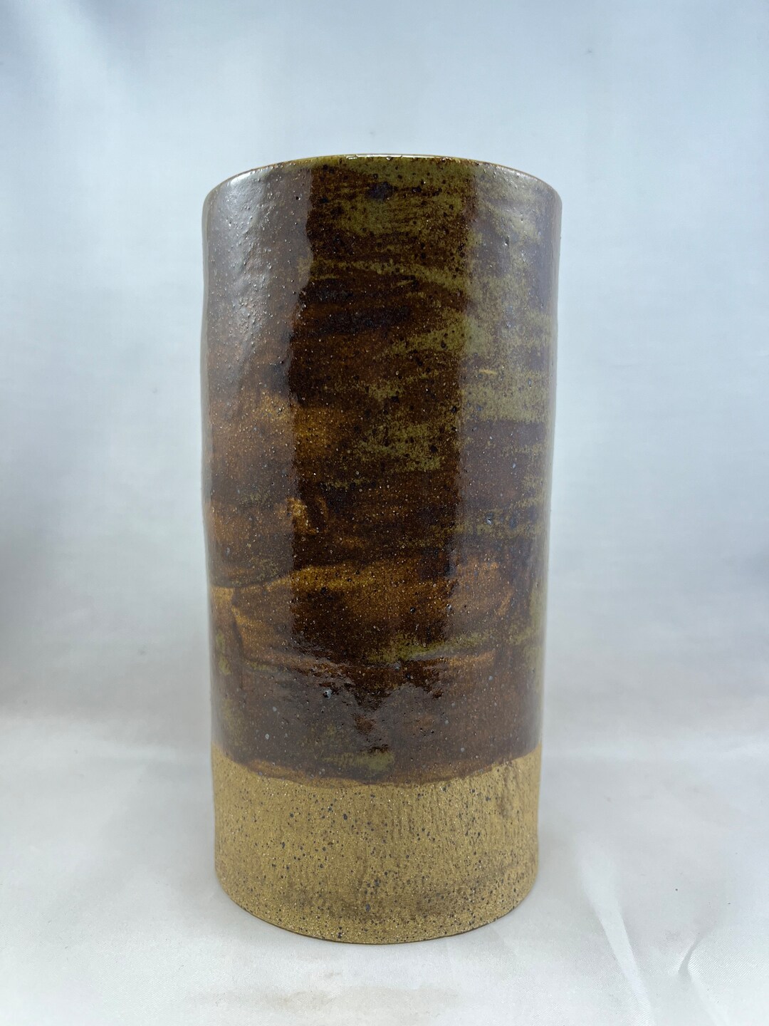 Rustic Slab Built Cylinder Vase - Etsy