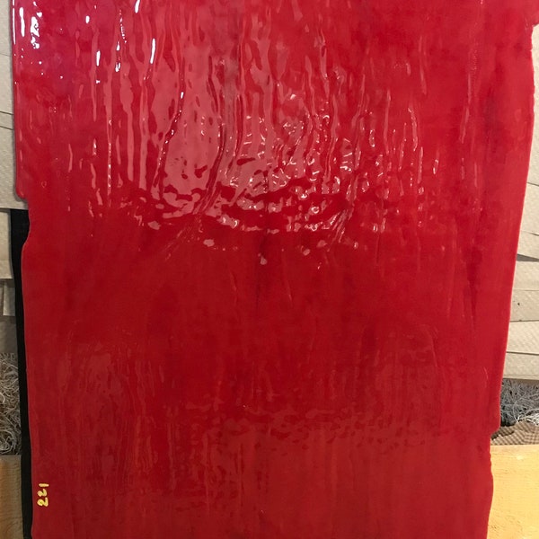 Red Art Glass - Etsy