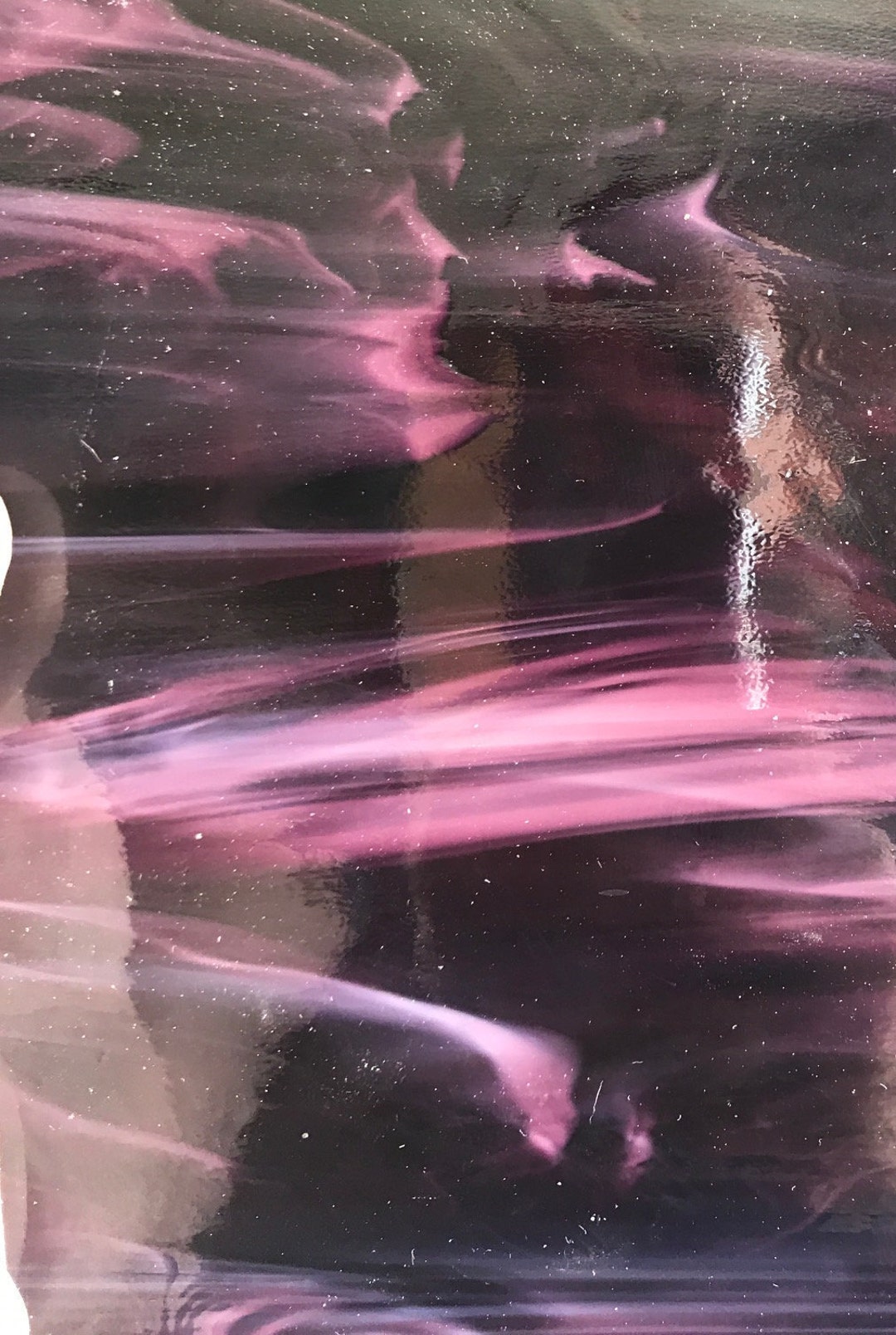 12" X 12" Stained Glass Sheet, Dark Purple Wispy 96 (oceanside 349-6 F ...