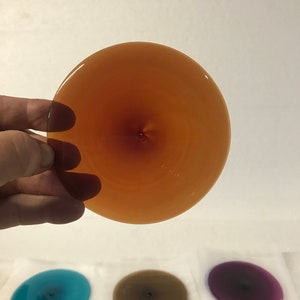 Monarch Glass Studio Mouth Blown Rondel - Redish Brown - Etsy