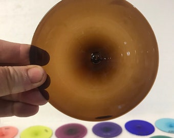 Monarch Glass Studio Mouth Blown Rondel Cobalt Blue MR37 - Etsy