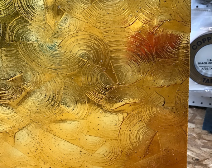 Stained Glass Butterscotch BULLSEYE SHEET - Etsy