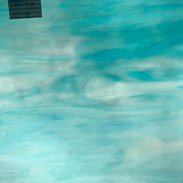 Turquoise Stained Glass Sheet - Etsy