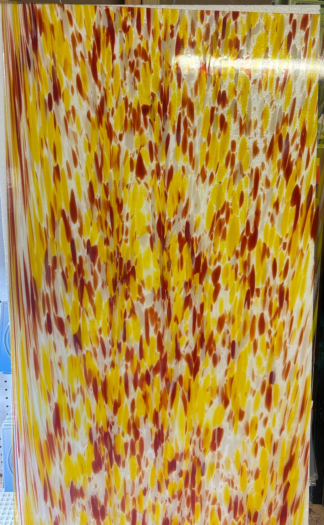 8" X 6" Stained Glass Sheet, 96 - “rio” Spirit Glass (oceanside 4561 SF ...