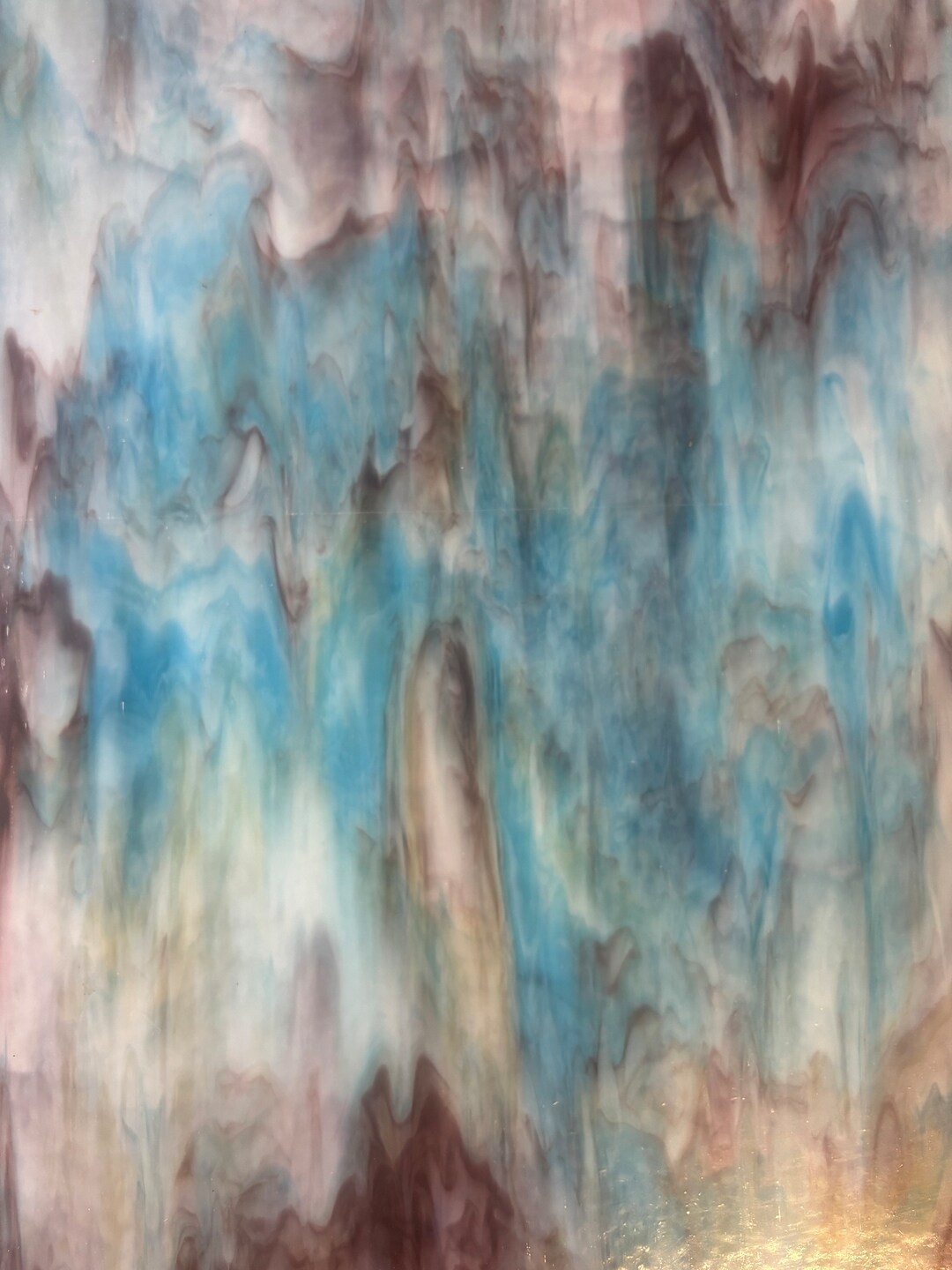 Stained Glass Sheet, 12" X 12" - Purple, Blue, Amber Hammered (kokomo ...