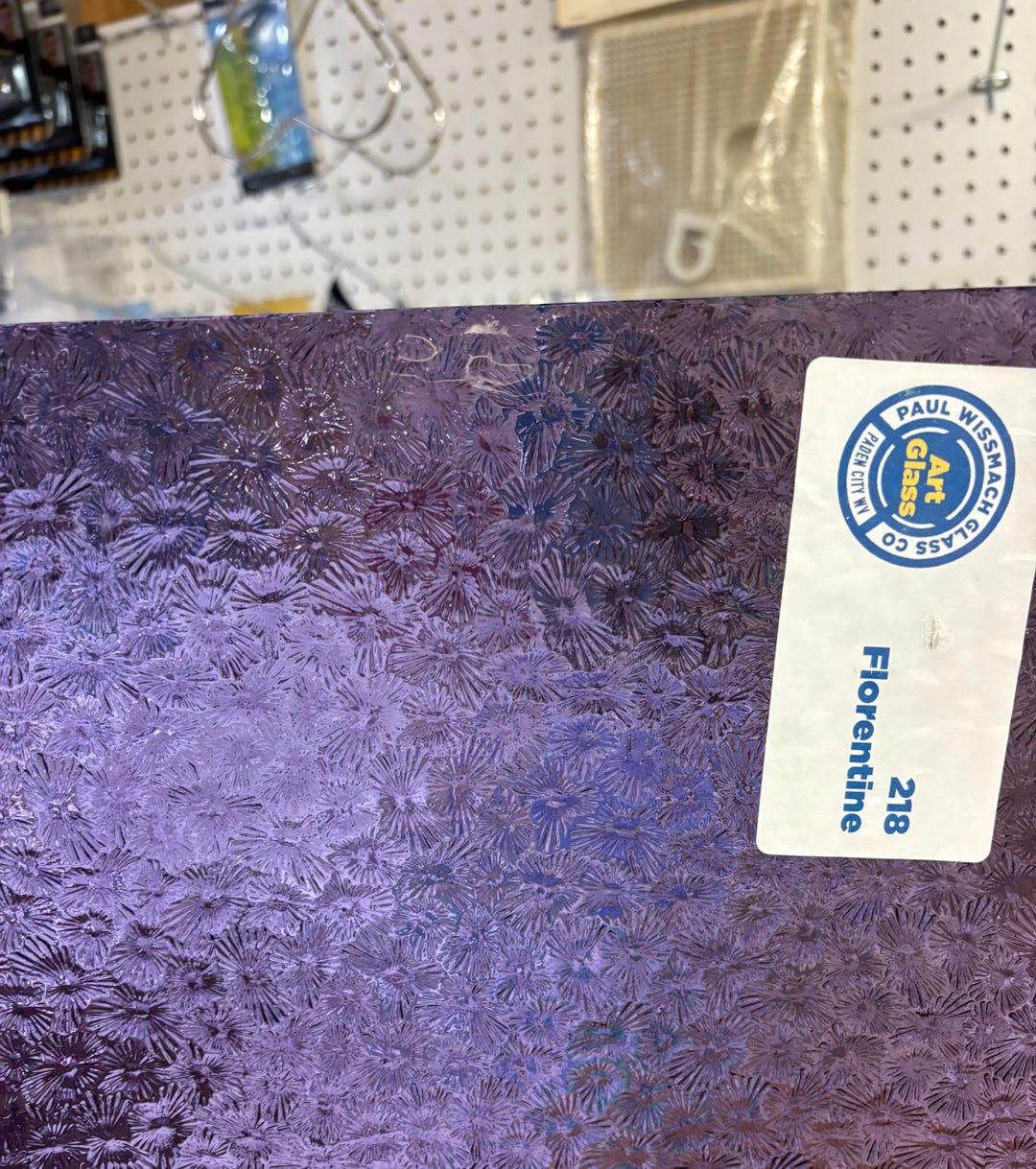 8" X 6" Stained Glass Sheet, - Purple Florentine (wissmach 218 Flor) - Etsy