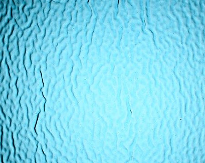 8" X 6" Medium Copper Blue Ripple (wissmach 158 R)stained Glass Sheet ...