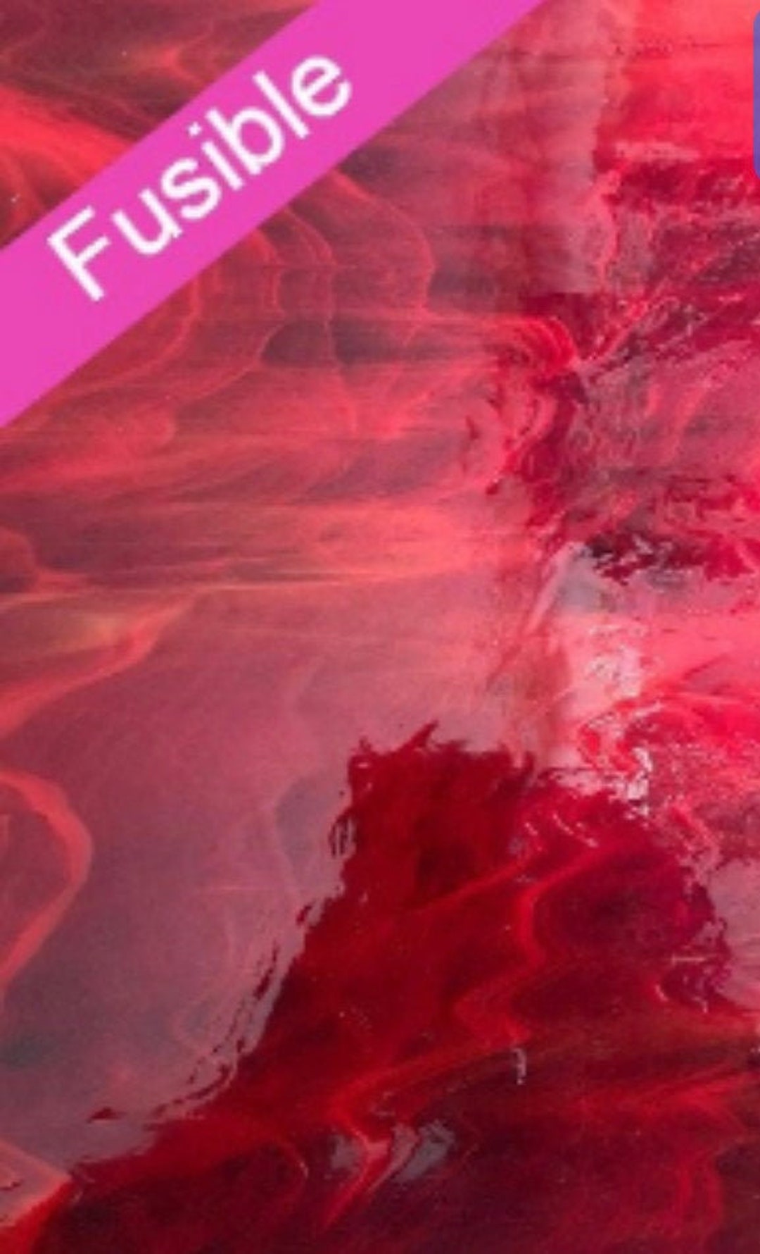 12 X 12 Stained Glass Sheet 96 Red and White - Etsy