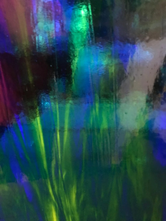 Stained Glass Sheet 8 X 6 Cobalt Blue and Green - Etsy