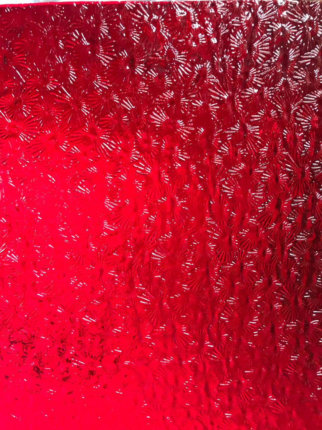 Stained Glass Sheet, 8" X 6" - Red Florentine (wissmach 18 Flor) - Etsy