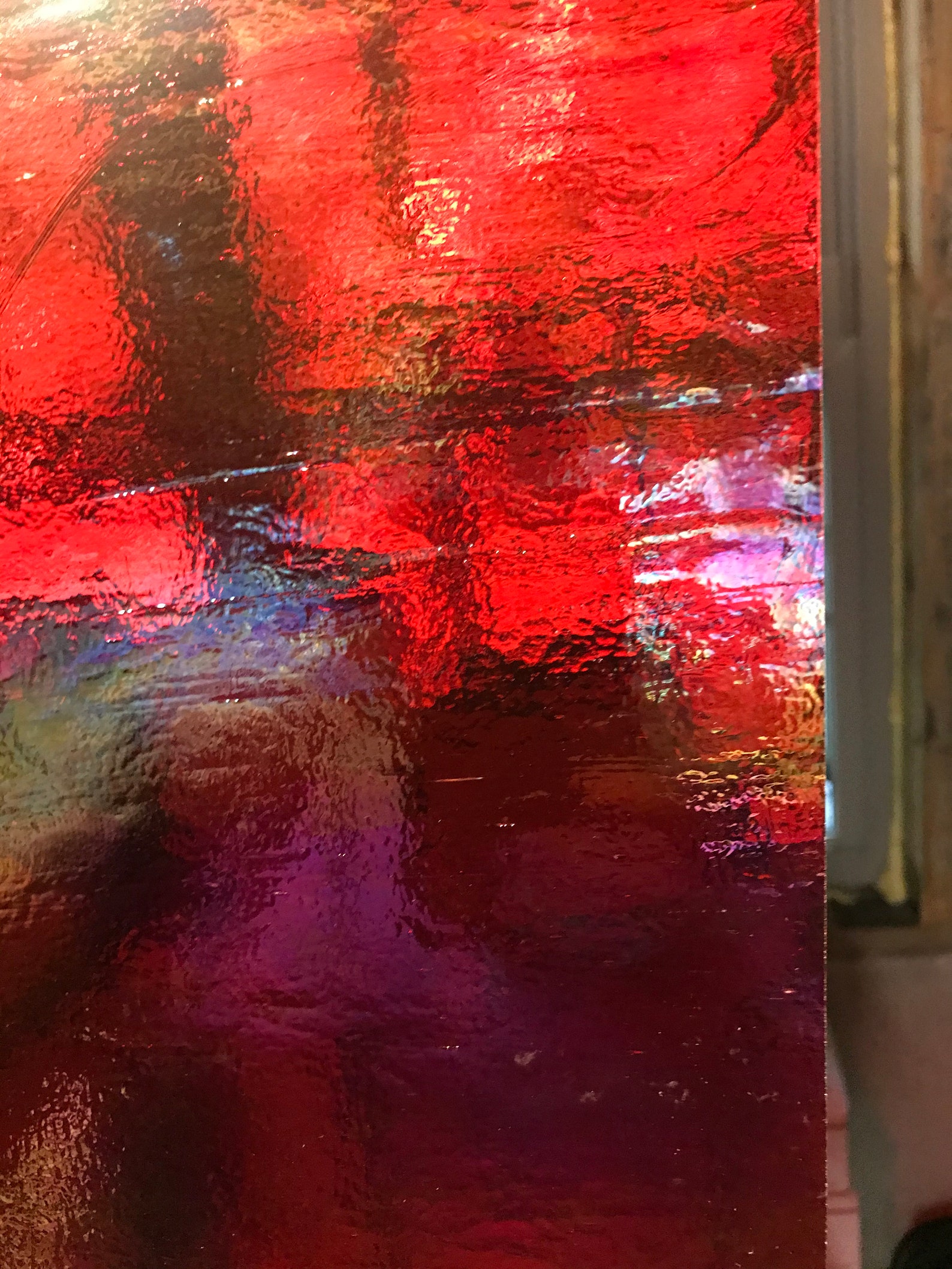 Stained Glass Sheet 8 X 6 Red Iridized youghiogheny - Etsy