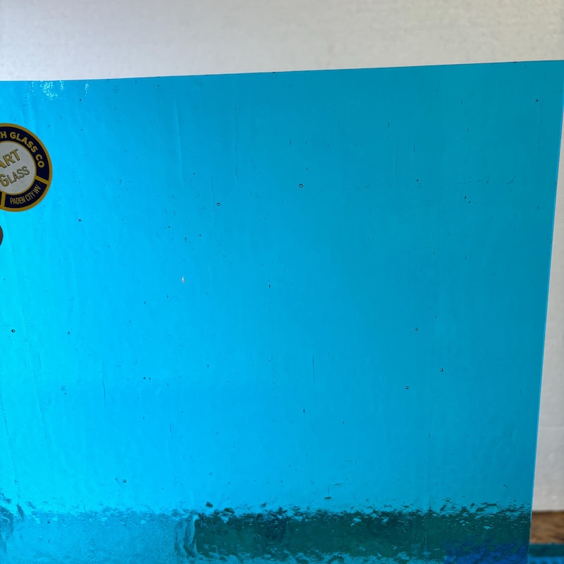 Aqua Stained Glass - Etsy