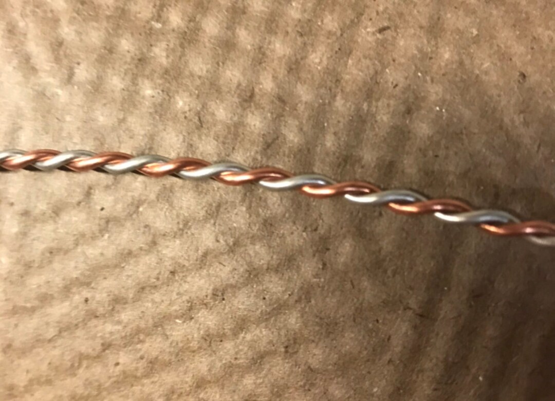 5 FT Roll of fancy Twisted Wire Tinned Copper W/bare Copper - Etsy