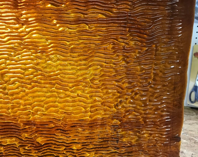 8" X 6" - Amber Ripple - Vintage. •PLEASE READ - Etsy