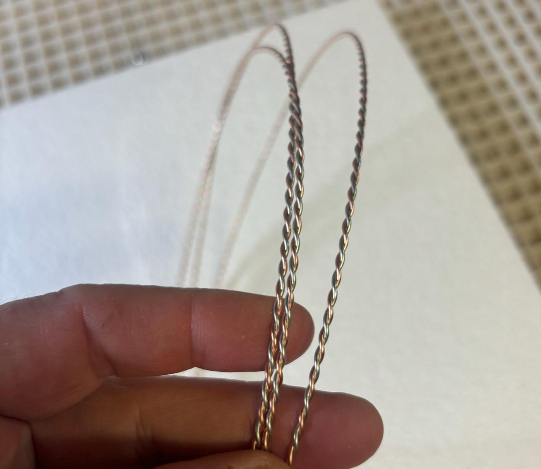 5 FT Roll of “fancy” Twisted Wire - Tinned Copper Wire - Stained Glass ...