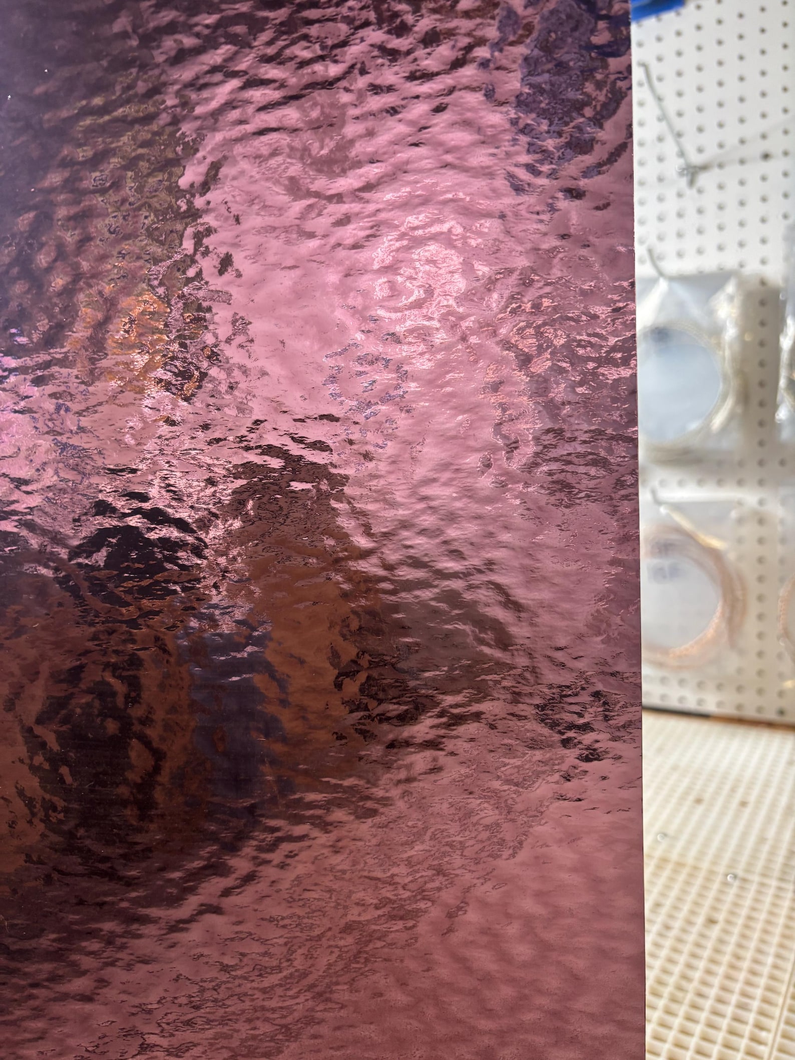 Violet, Rough Rolled (spectrum 534-2 RR) 12" X 12", Stained Glass Sheet ...