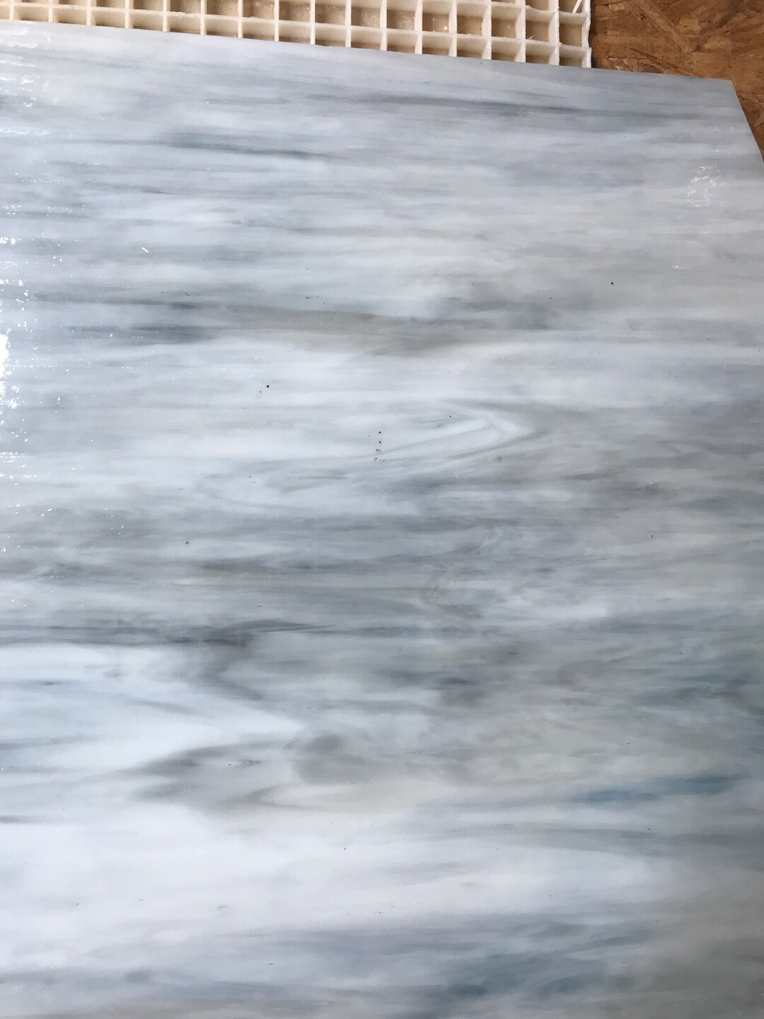 8 X 6 Stained Glass Sheet Prisma White Gray and - Etsy