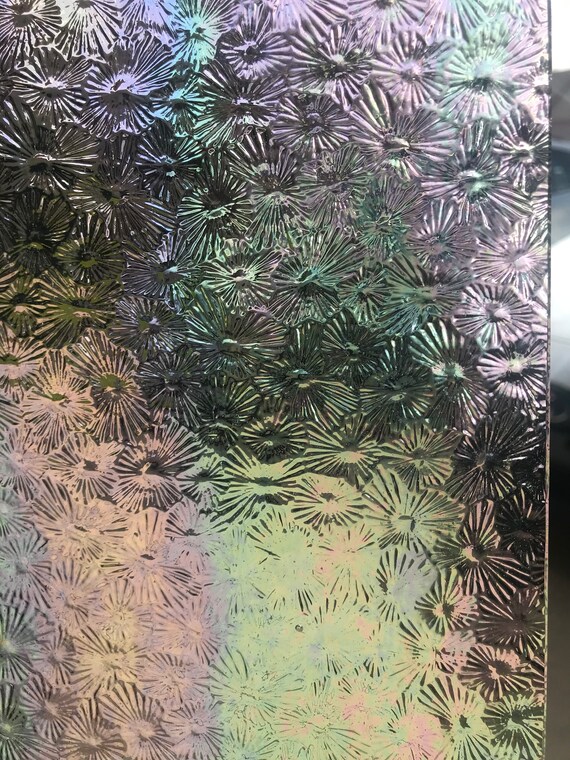 Stained Glass Sheet 8 x 6 Clear Florentine | Etsy