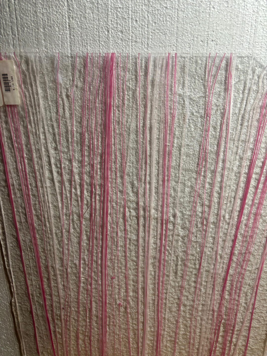 10" X 10" Pink and White Streamer on Clear - (bullseye 4173-0000) - Etsy