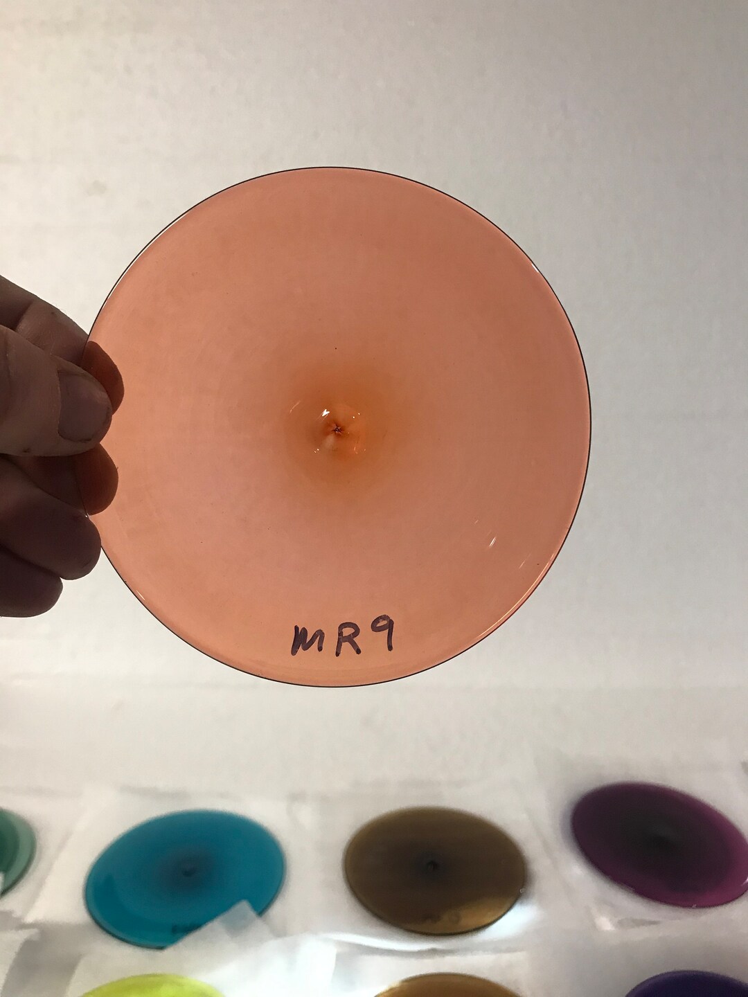 Monarch Glass Studio Mouth Blown Rondel Light Peach MR9 - Etsy