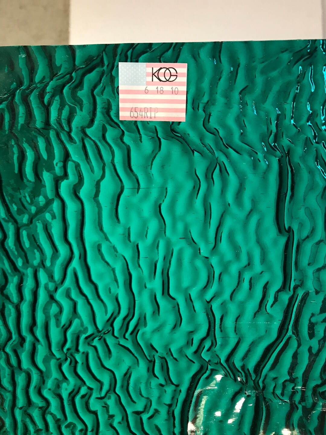 8" X 6" - Teal Green Ripple ( Kokomo 654 RIP) - Etsy