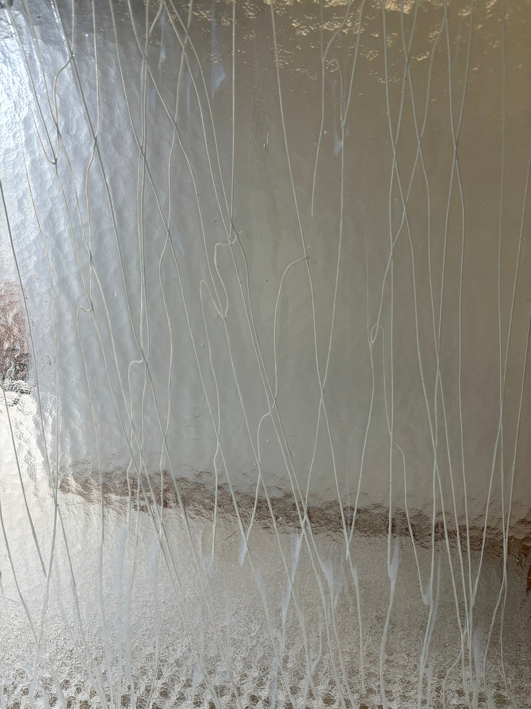10" X 10" White Streamers on Clear - (bullseye 4158-0000) - Etsy