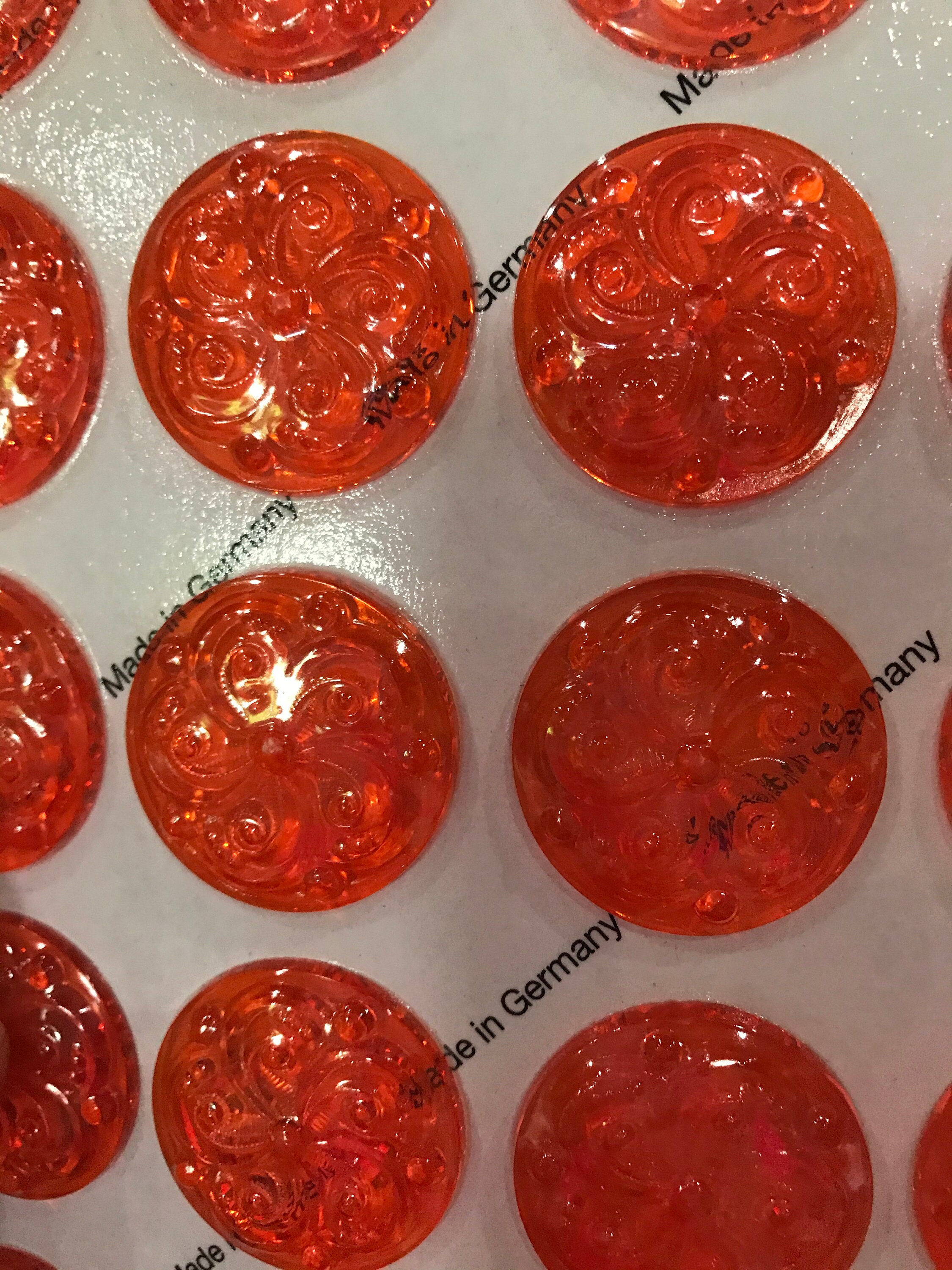 35mm German Made Jewel Fancy Swirl - Etsy