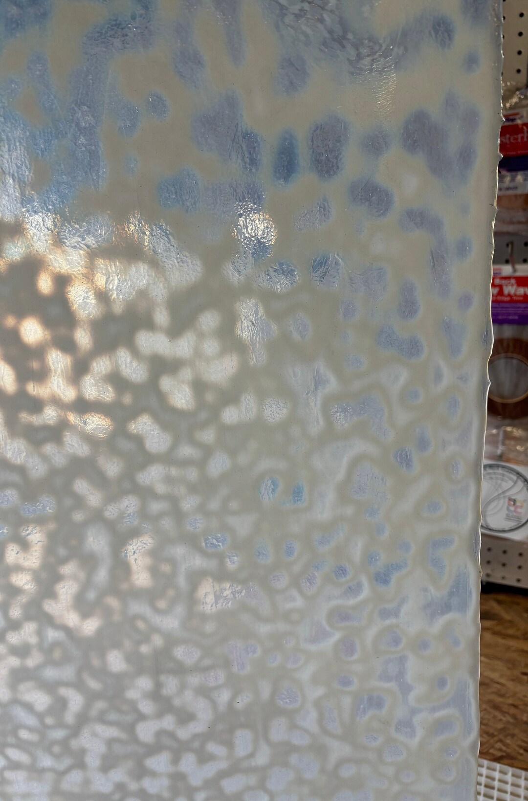 11 X 12 Stained Glass Sheet, Clear and White Mottle youghiogheny 1000 ...