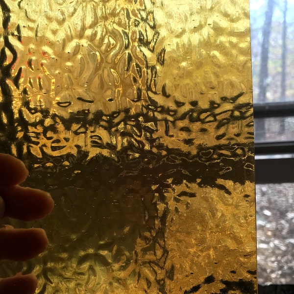 Amber Textured Glass - Etsy