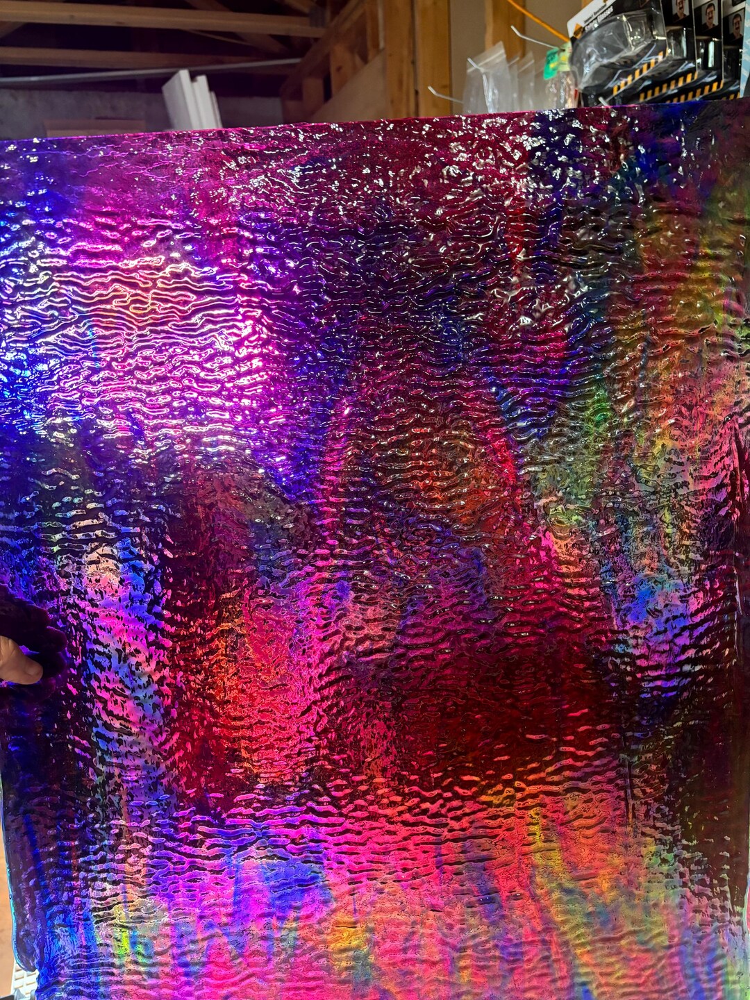 Stained Glass Sheet, 10" X 8.5" - Cranberry, Royal Blue and Spring ...