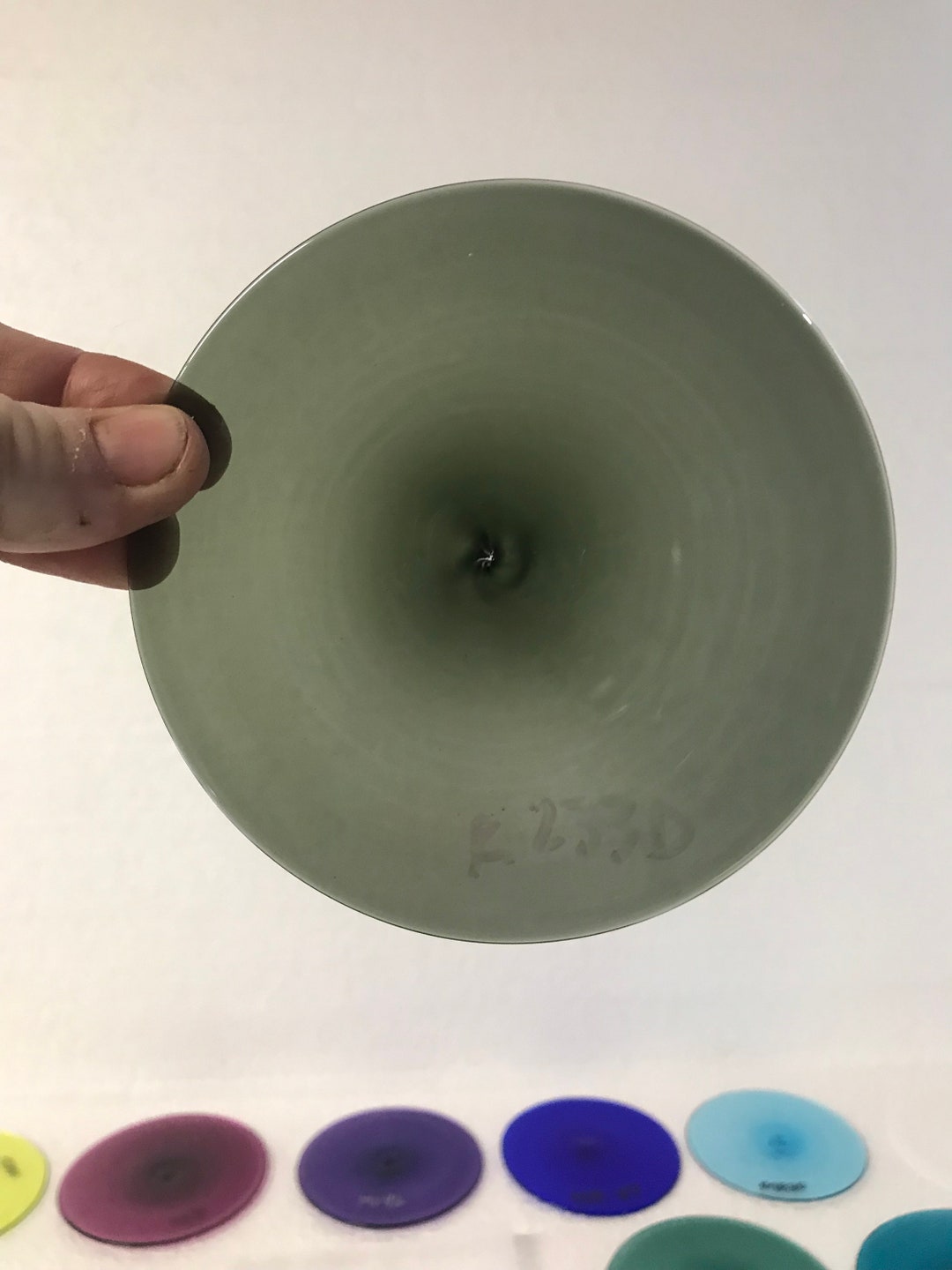 Monarch Glass Studio Mouth Blown Rondel R233D - Etsy