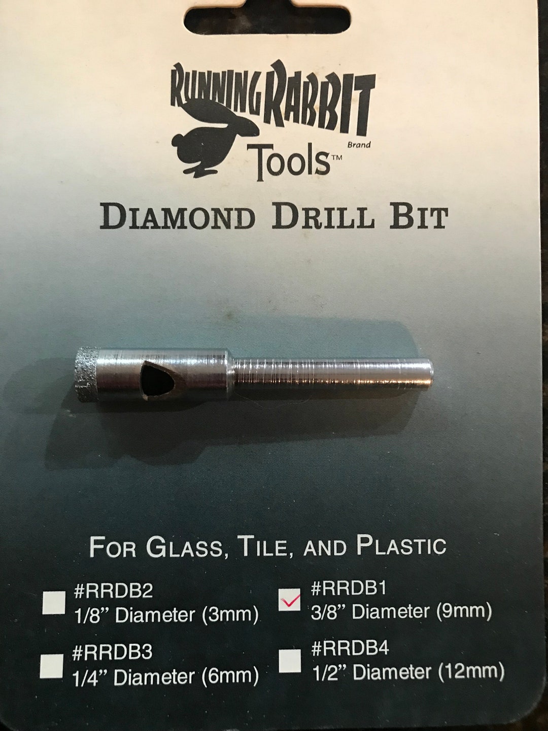 Running Rabbit 3/8" Diamond Coated Glass Drill - Etsy